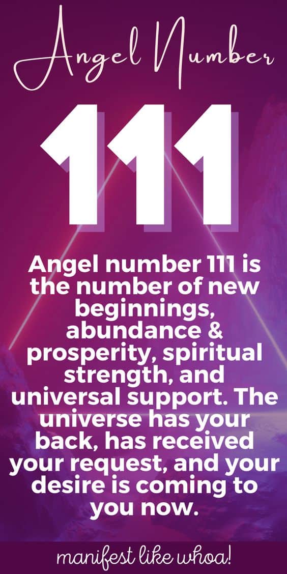 111 Angel Number Meaning For Manifestation – Manifest Like Whoa!