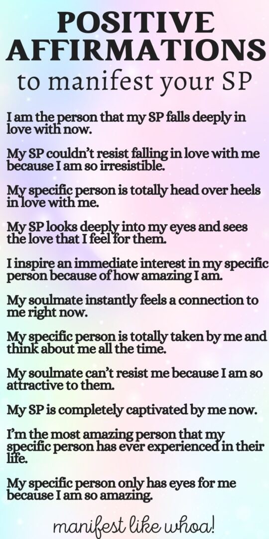 65+ Positive Affirmations To Manifest A Specific Person – Manifest Like ...